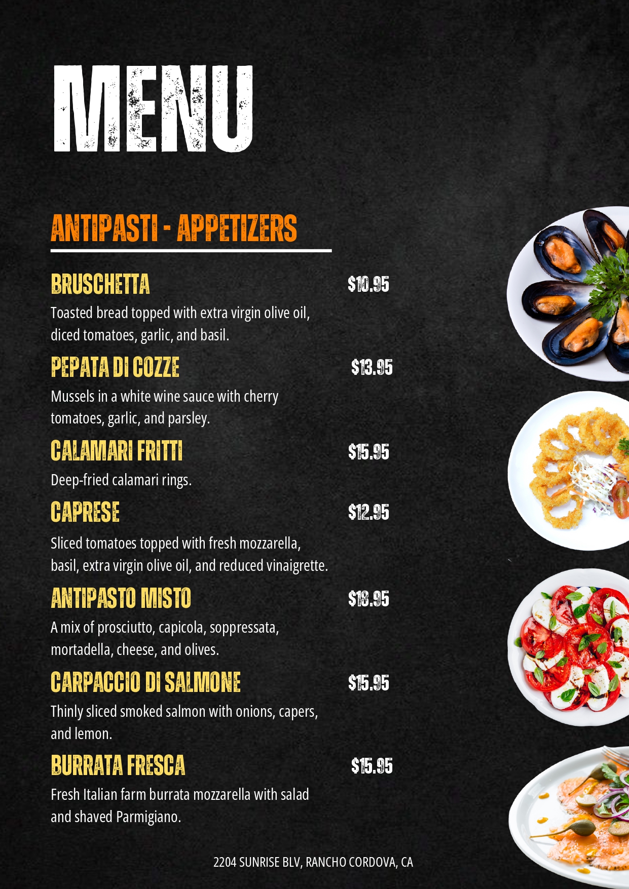 Explore Our Pasta Menu at Crazee for Pasta in Rancho Cordova